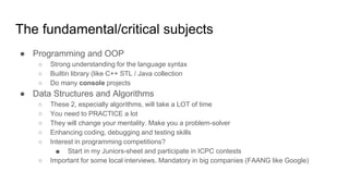 خارطة طريق مبسطة لعلوم حاسب | PPT