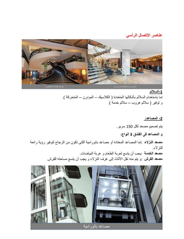 اسس تصميم فندق-hotel design | PDF
