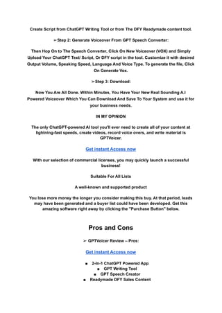 Review of GPTVoicer | PDF