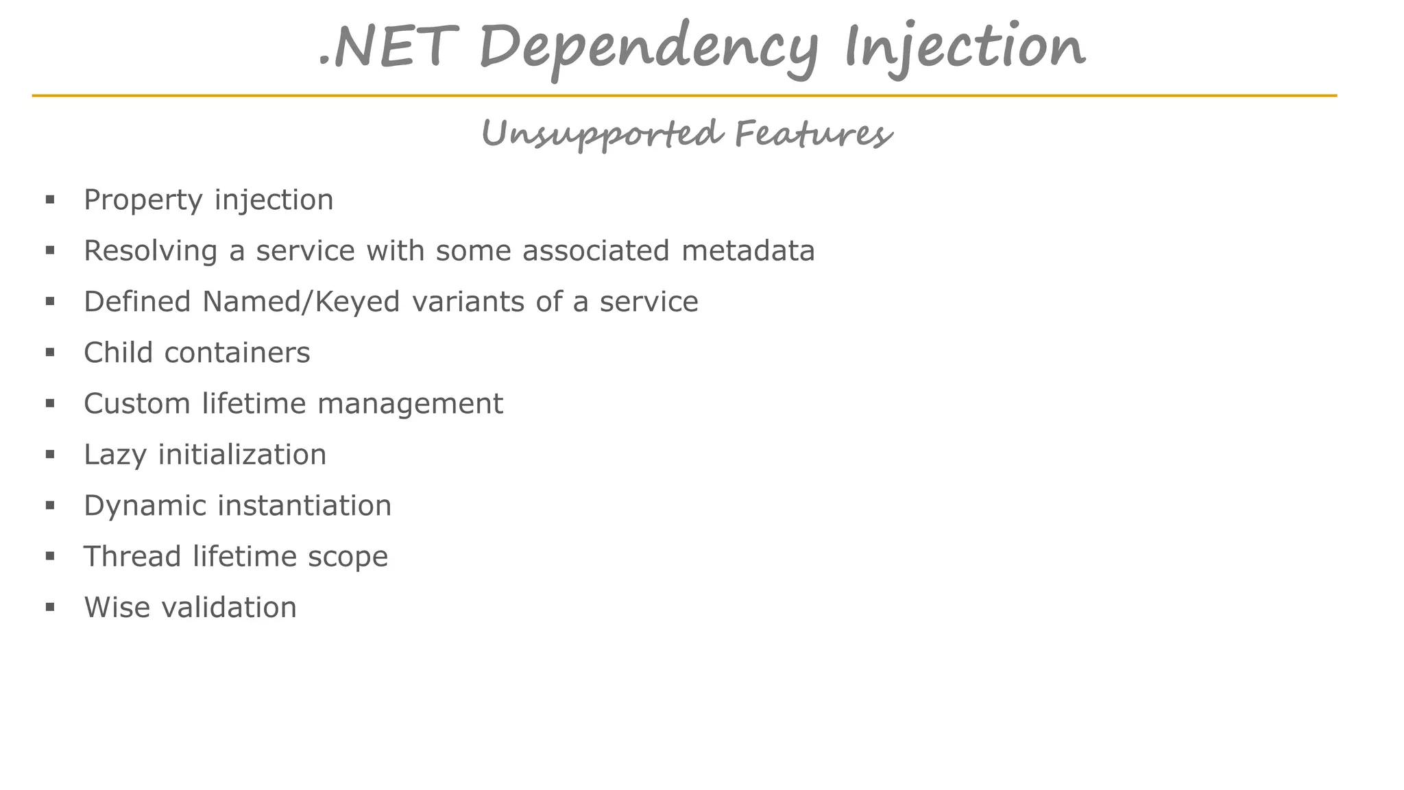 Net Intro And Dependency Injection Workshop Ppt