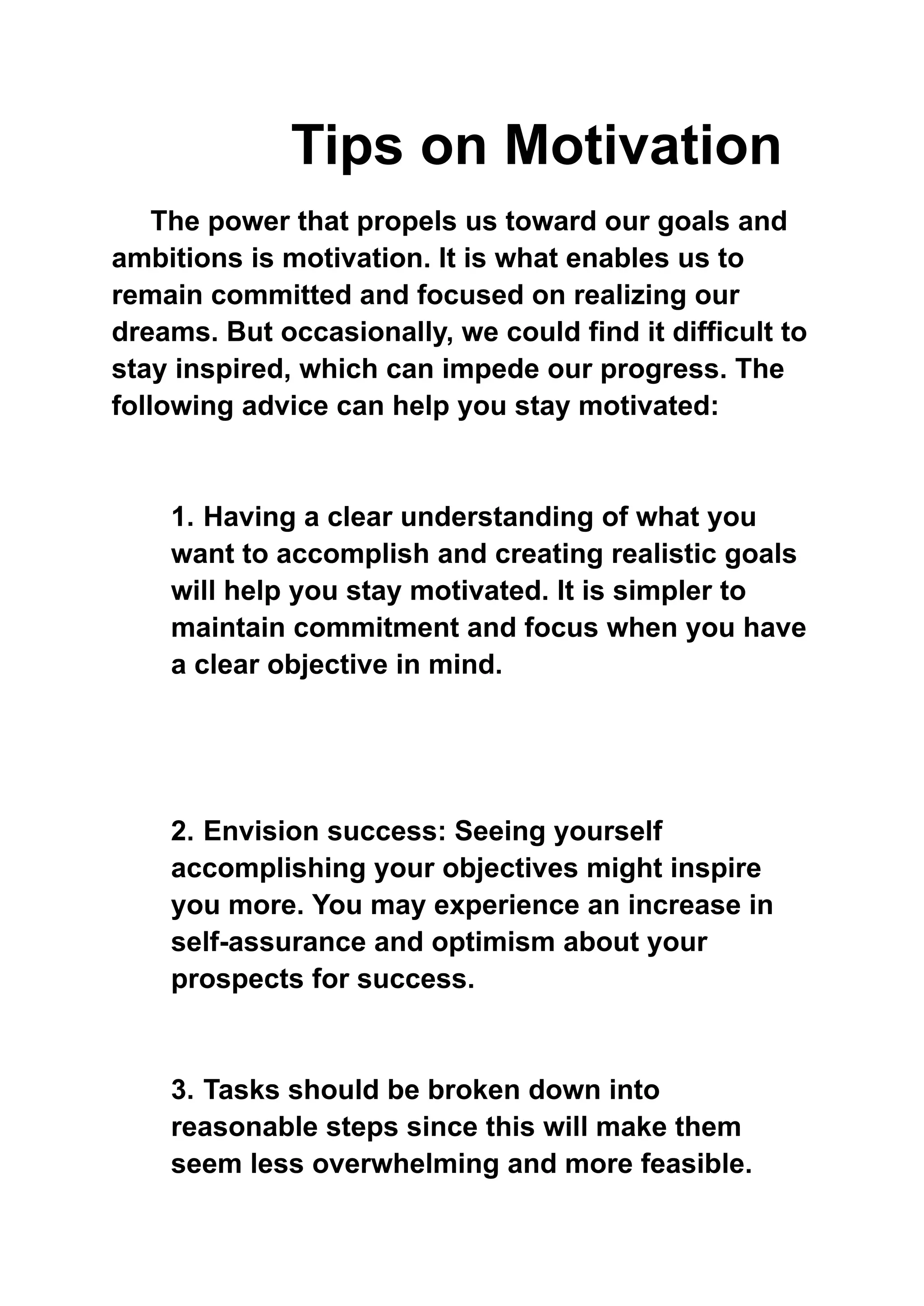 How To Become More Motivated | PDF