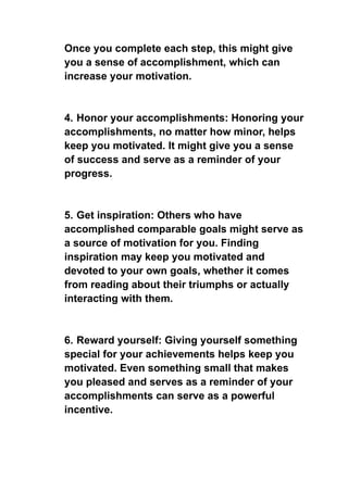 How To Become More Motivated | PDF