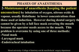 د. زياد حازم General anesthesia-1 (Muhadharaty).ppt | Dental Health ...