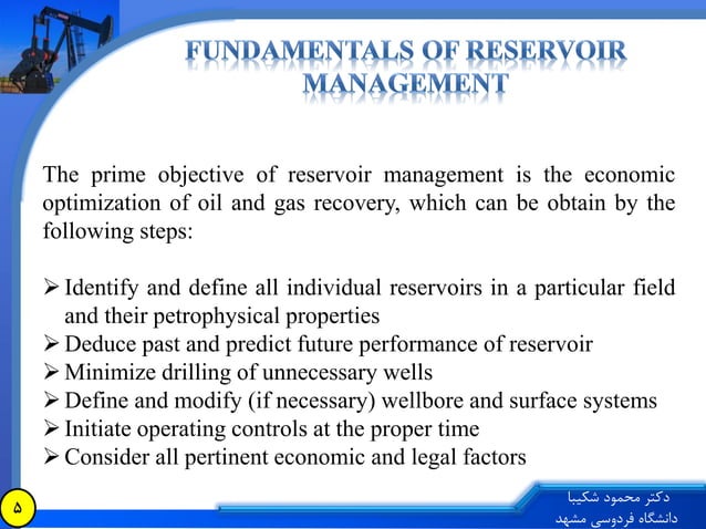 reservoir managment.pdf | Financial Planning | Personal Finance