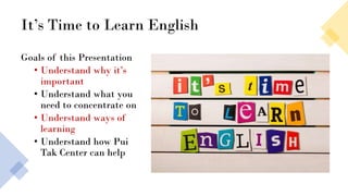 It’s time to learn english | PDF