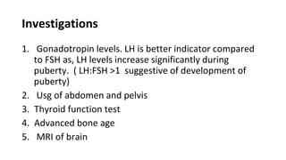 Normal, precocious, delay puberty and smr | PPTX