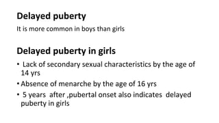 Normal, precocious, delay puberty and smr | PPTX