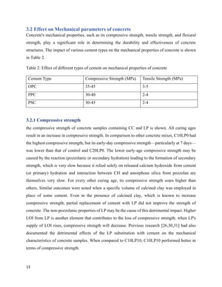 . effect of different types of cement on fresh and mechanical ...