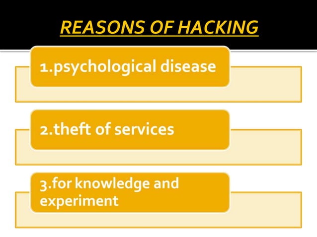 Computer Ethics - Hacking | PPTX | Information and Network Security | Computing