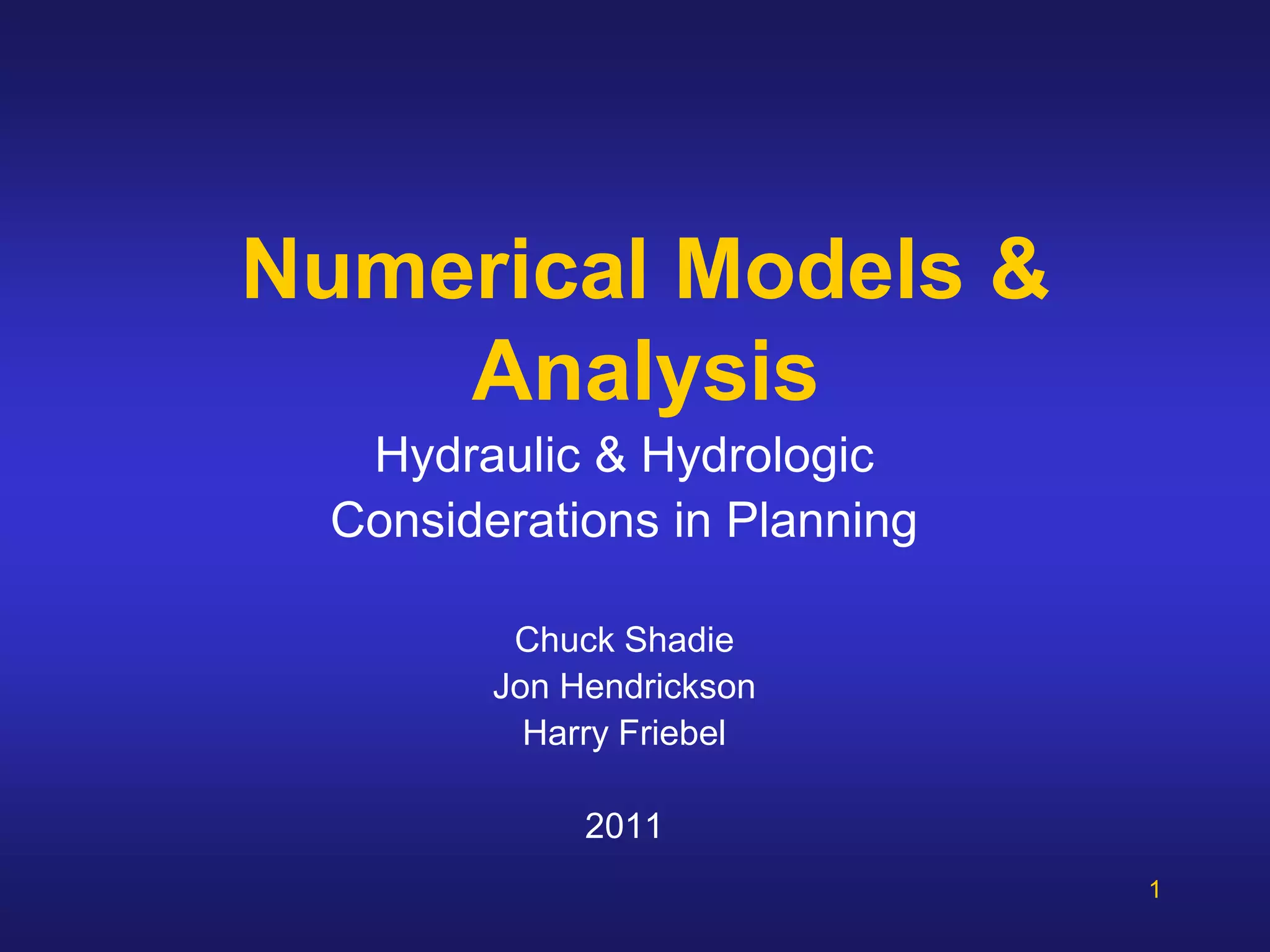 Numerical Model Analysis Pptx Computer Software And Applications Computing