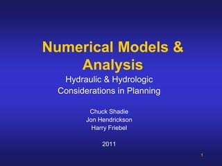 Numerical Model Analysis | PPTX