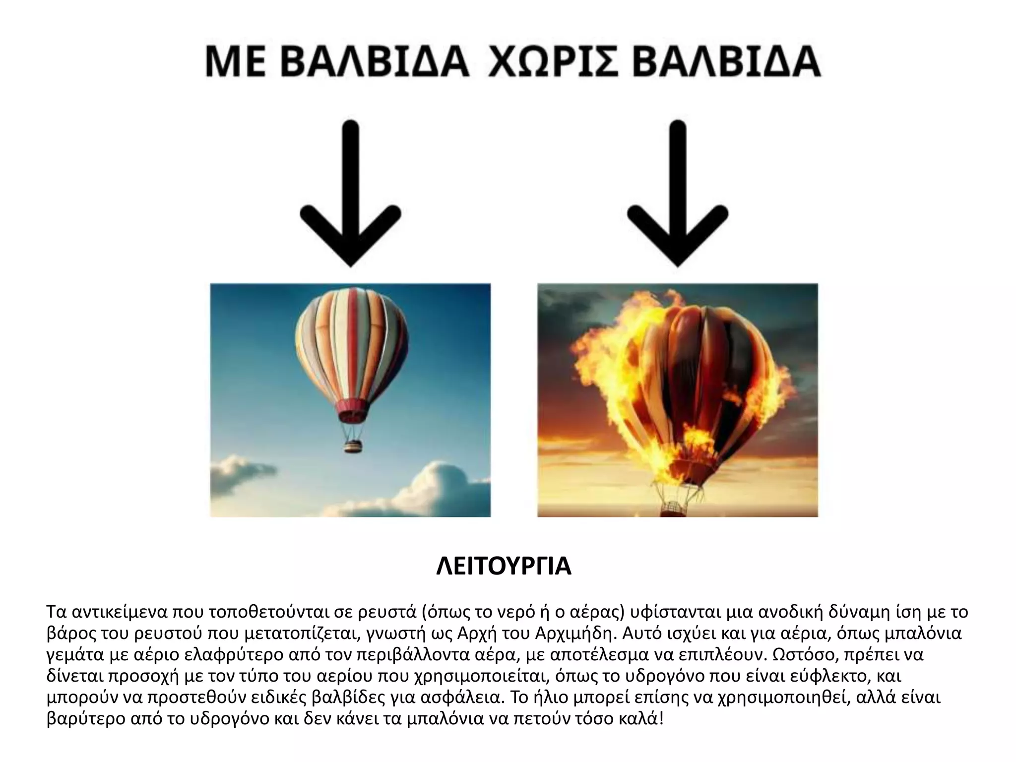 Παρουσίαση για το αερόστατό (Εργασία PowerPoint για το μάθημα της ...