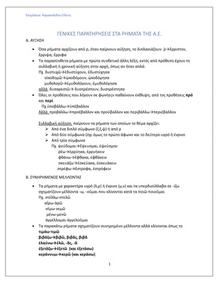 ΓΕΝΙΚΕΣ ΠΑΡΑΤΗΡΗΣΕΙΣ ΣΤΑ ΡΗΜΑΤΑ ΤΗΣ ΑΡΧΑΙΑΣ ΕΛΛΗΝΙΚΗΣ.docx