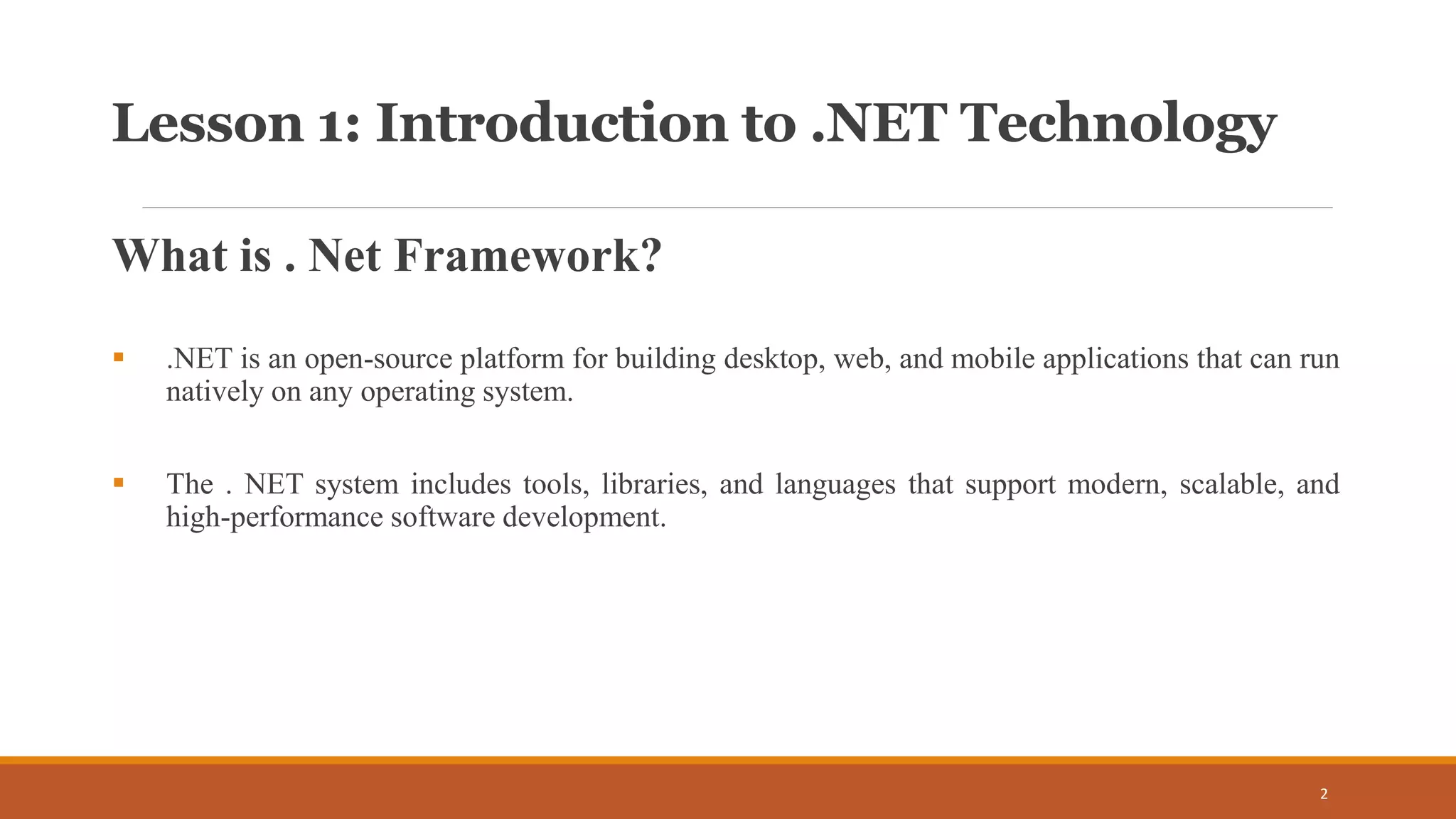 .Net Technologies Lesson 1.pptx