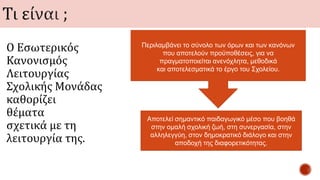ΕΣΩΤΕΡΙΚΟΣ ΚΑΝΟΝΙΣΜΟΣ ΛΕΙΤΟΥΡΓΙΑΣ ΣΧΟΛΙΚΩΝ ΜΟΝΑΔΩΝ ΔΕΥΤΕΡΟΒΑΘΜΙΑΣ ...