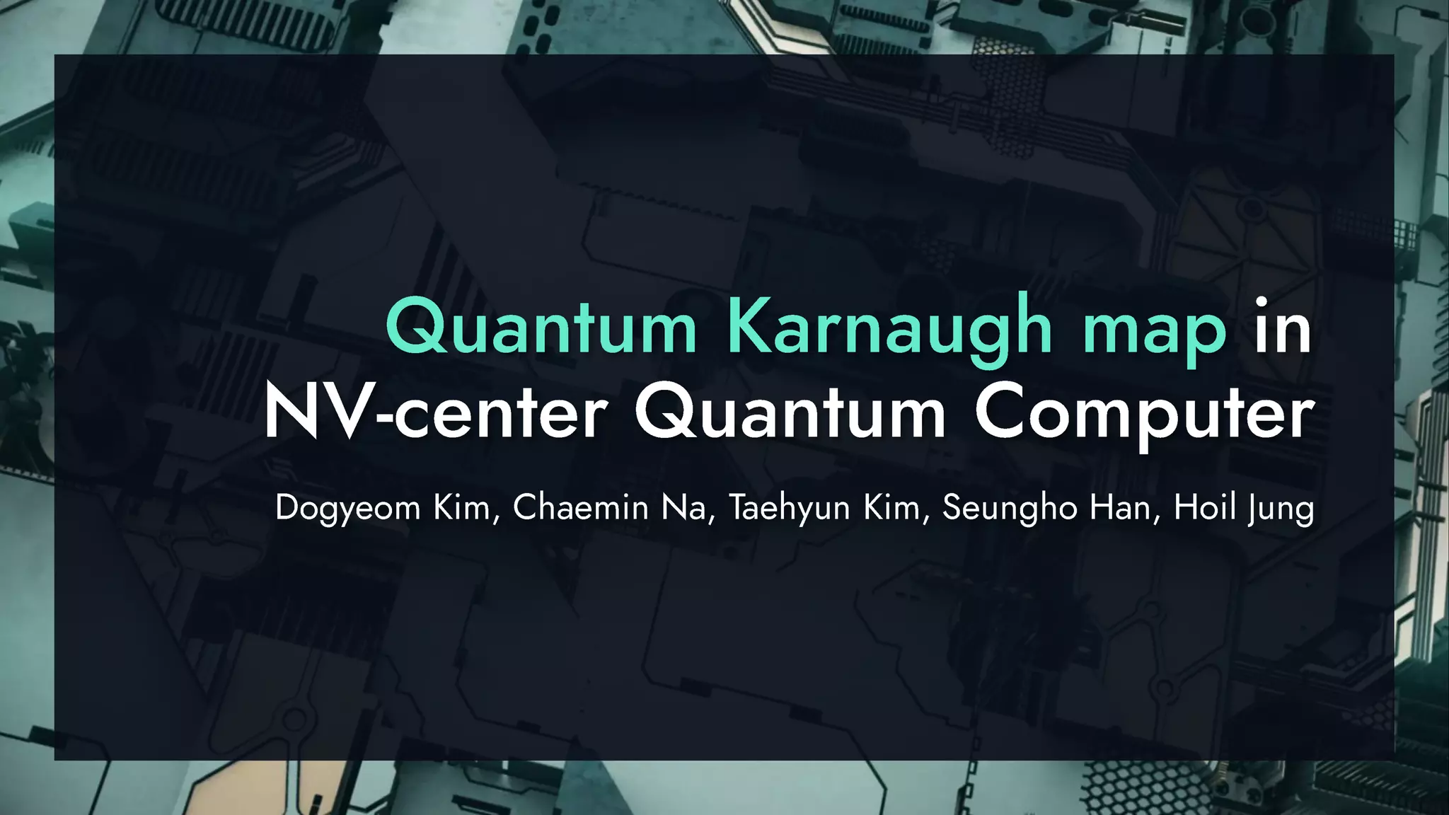Quantum Karnaugh map in NV-center Quantum Computer | PPTX