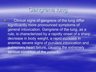 Лекция. Абсцесс и гангрена легких. Abscess, lung gangrene англ..ppt