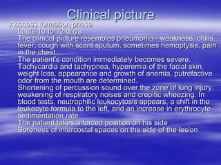 Лекция. Абсцесс и гангрена легких. Abscess, lung gangrene англ..ppt