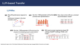 Paradigm for Pre-training and Transfer Learning in Recommender Systems ...