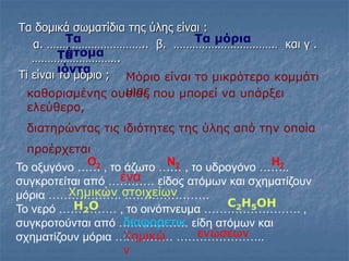 Δομικά Σωματίδια Ύλης Χημεία Α Λυκείου.ppt