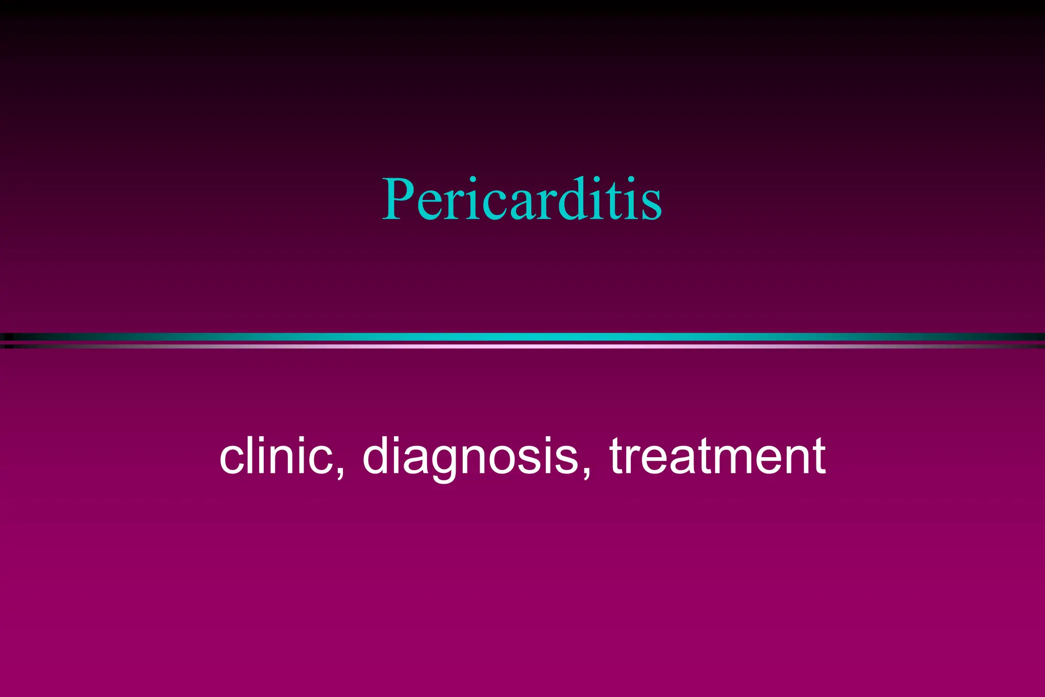 Перикардиты. Pericarditis. англ.ppt