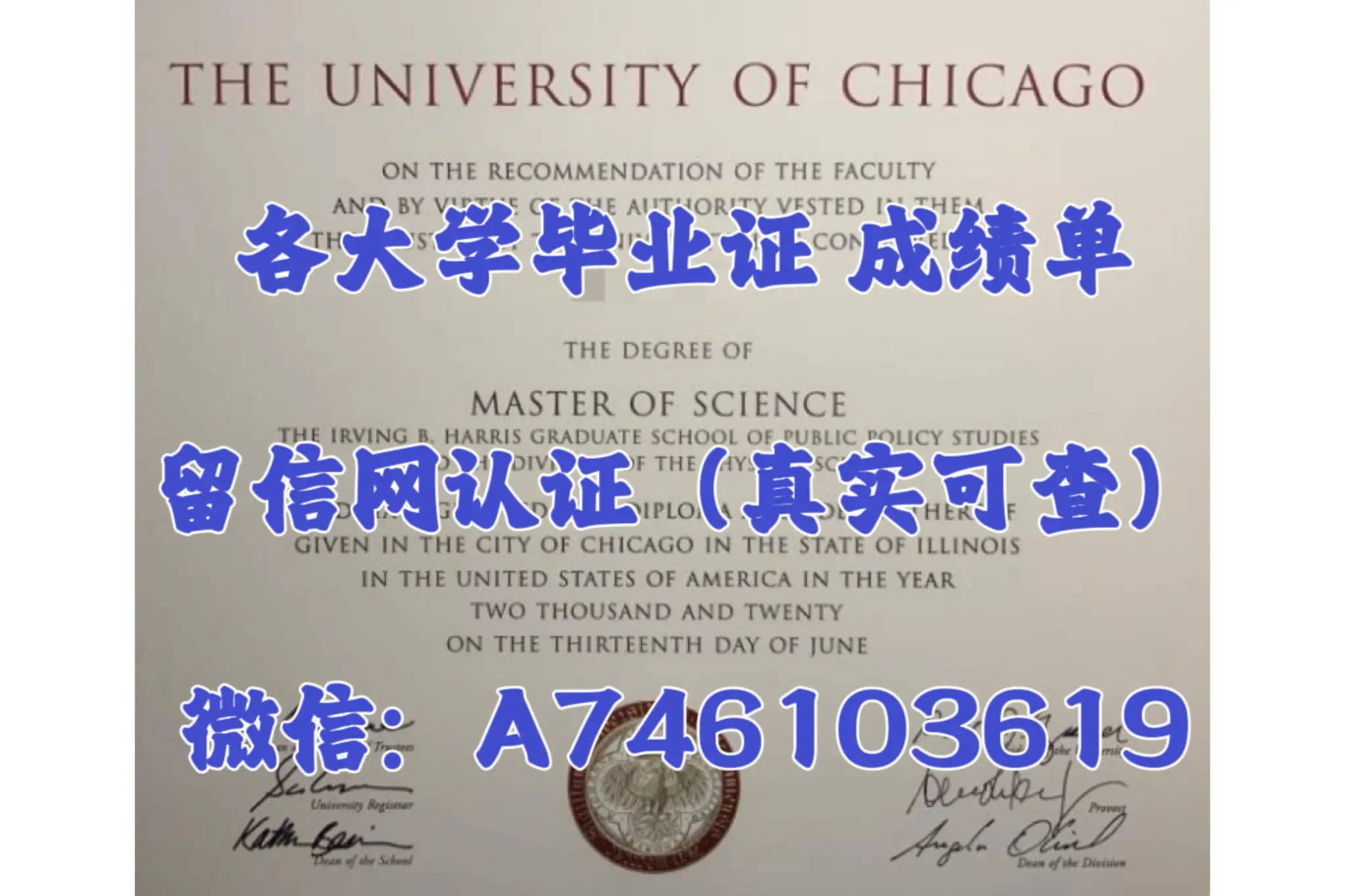 University of Chicago diploma | PDF