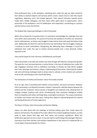 What is special about libra zodiac sign | DOC | Astrology | Religion ...