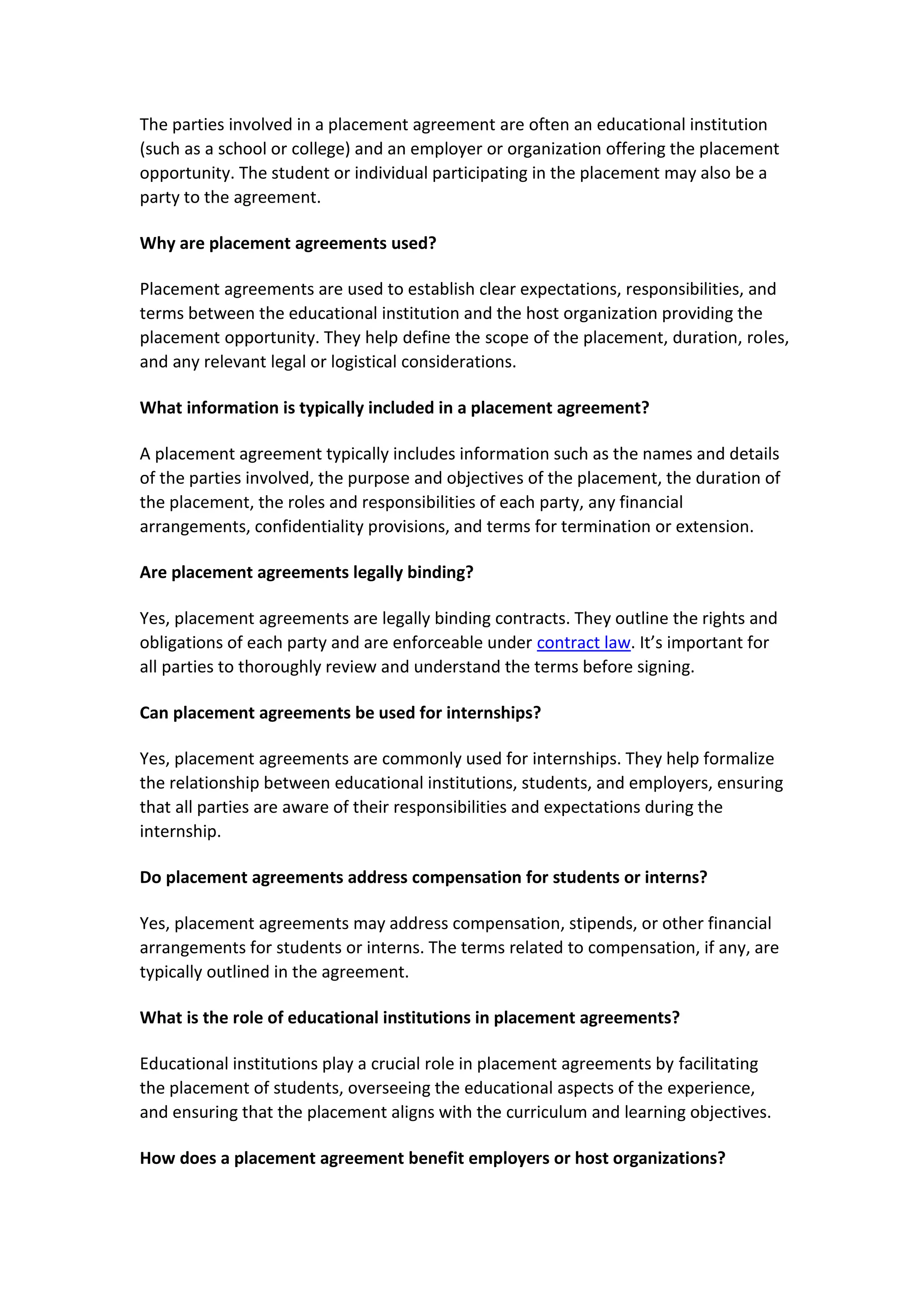 What Is a Placement Agreement: A Complete Overview | DOC