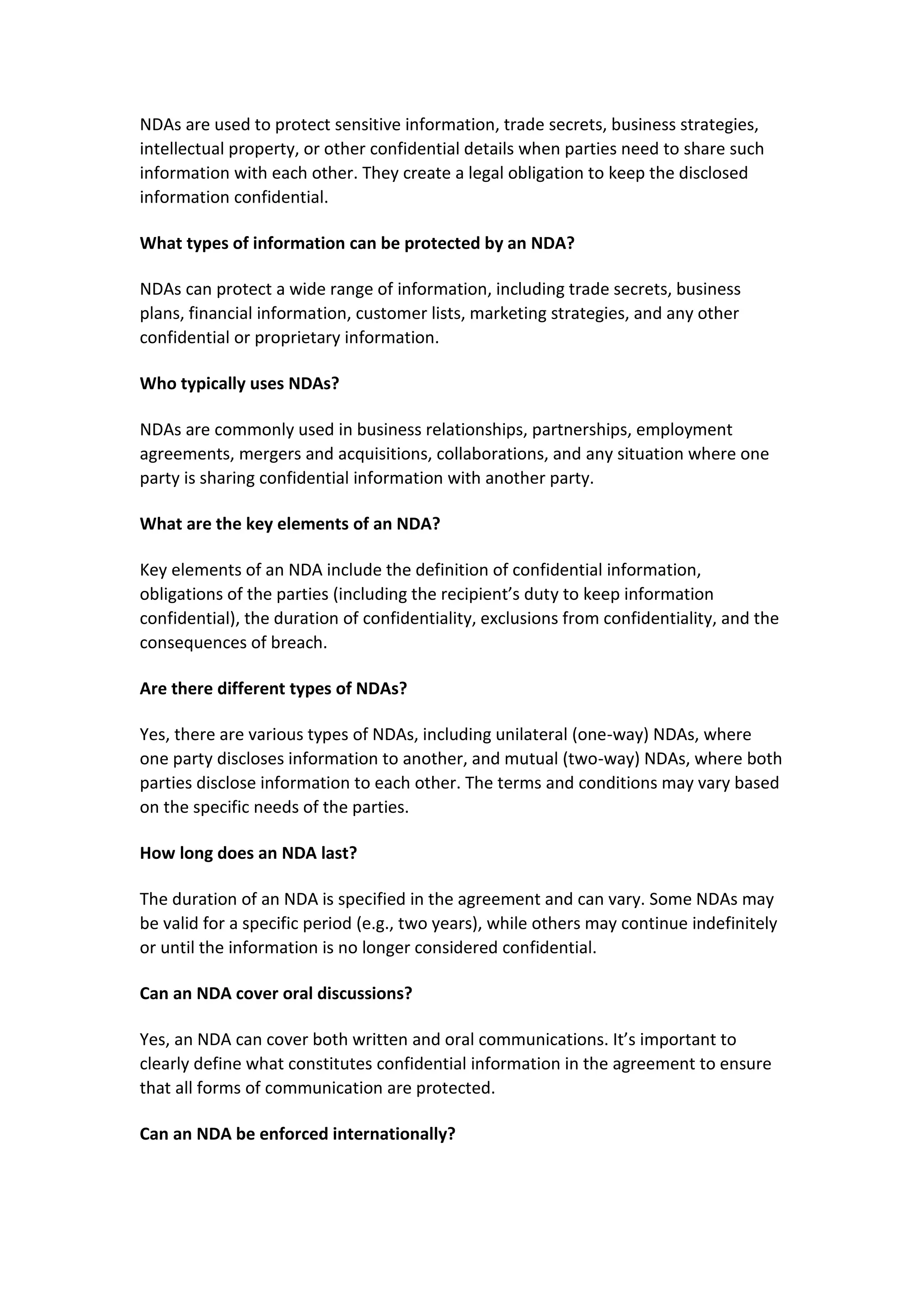 What Is the Non Disclosure Agreement: Things You Need to Know | DOC