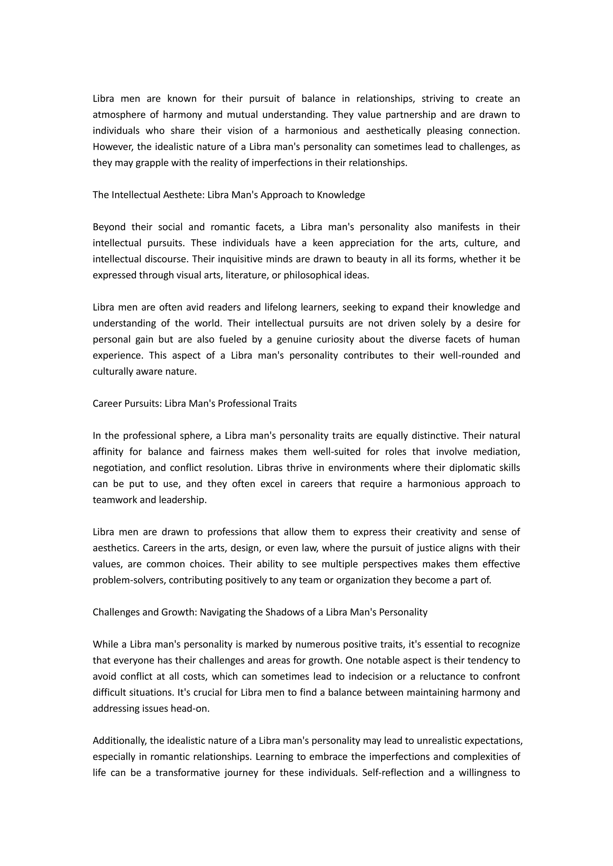 What type of person is a libra male | DOC