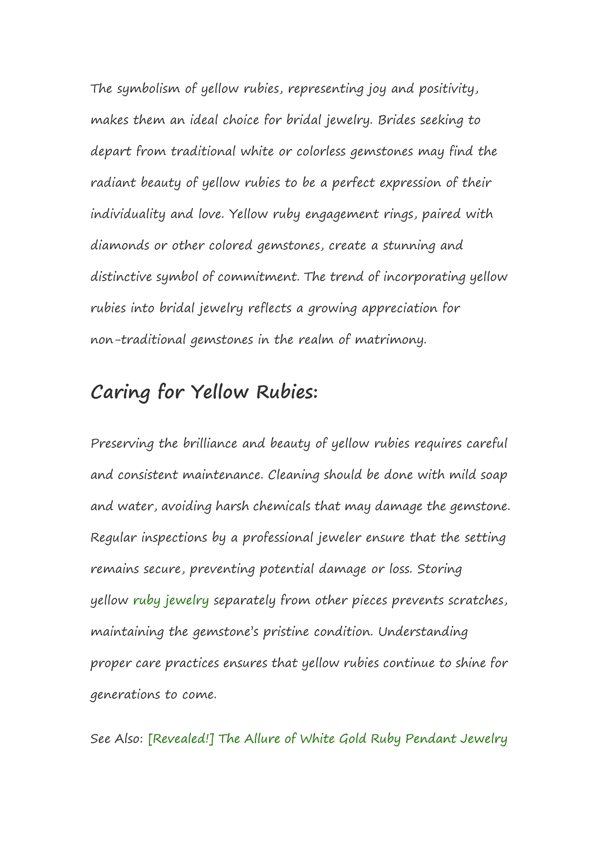 The Geological Alchemy: The Formation of Yellow Ruby Color | PDF