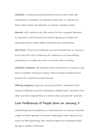 January 3 Birthday Capricorn Personality: Traits, Compatibility & More ...