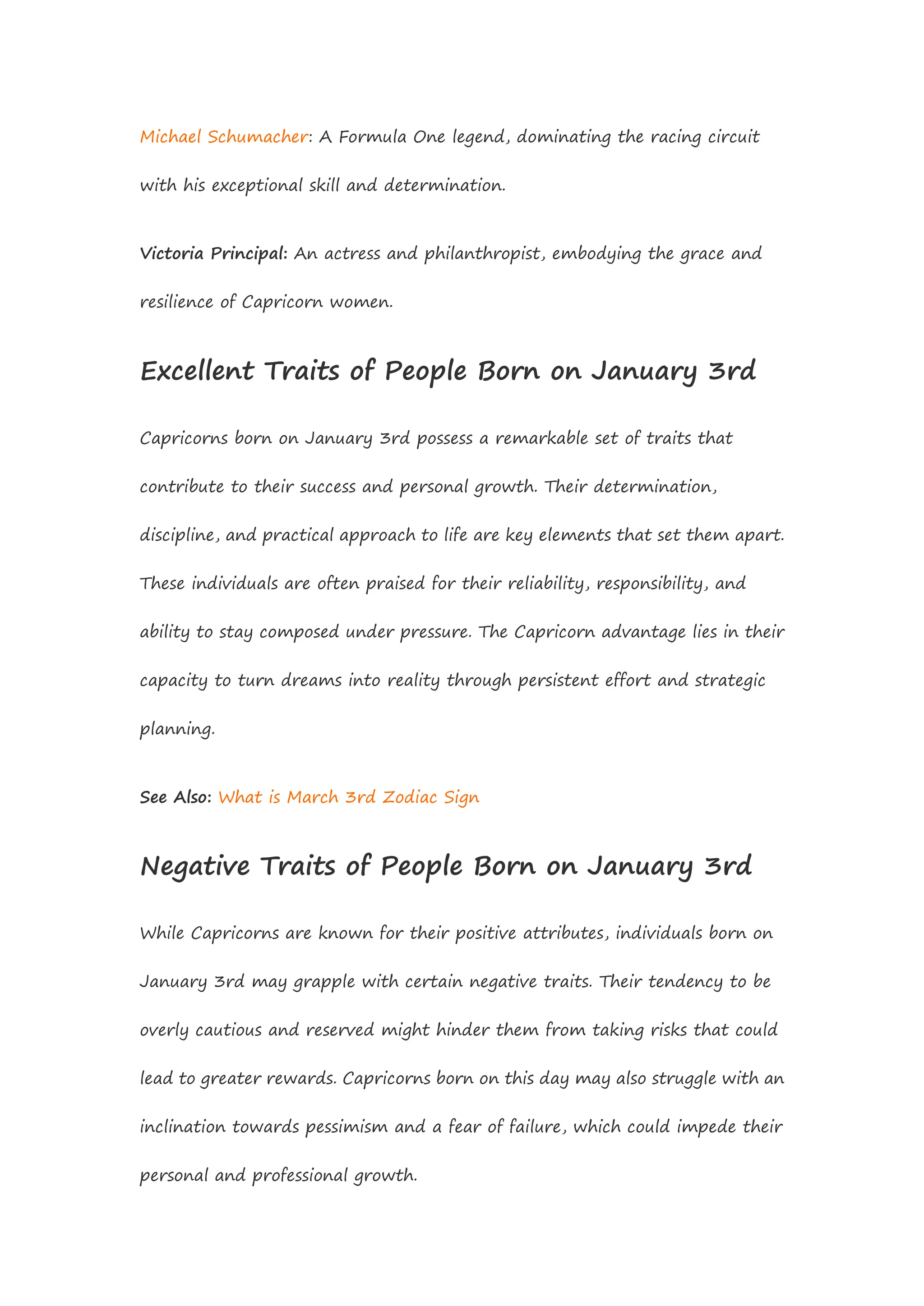 What is January 3rd Zodiac Sign? | DOC