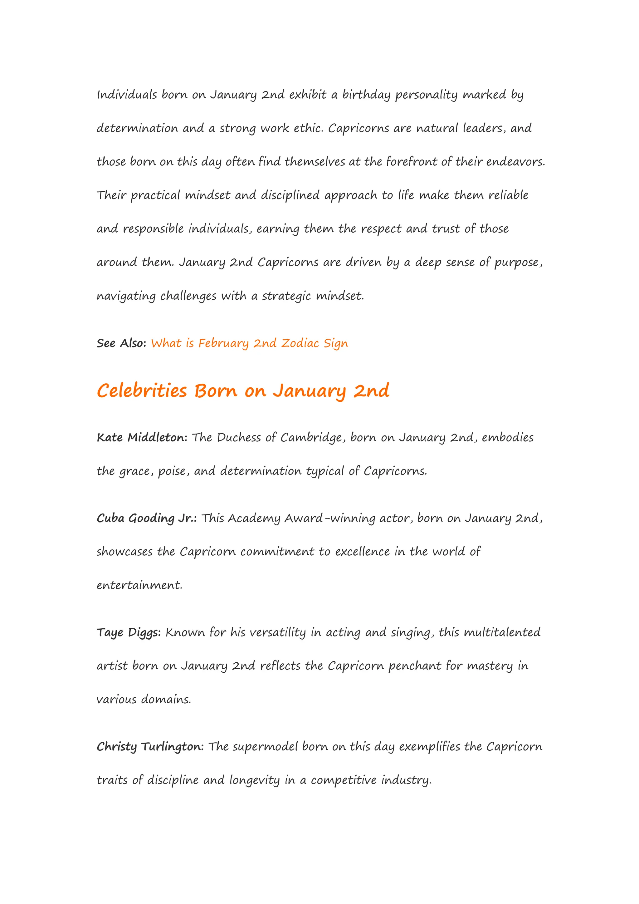 What Star Sign is Today (January 2nd) | PDF