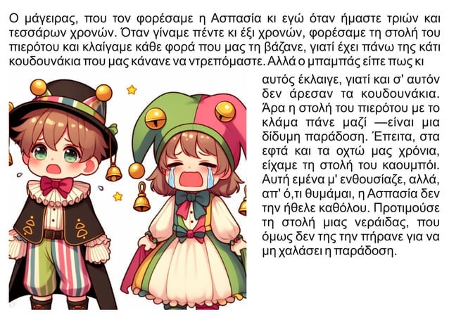 Αποκριάτικη ιστορία ΑΝΘΟΛΟΓΙΟ | PPT