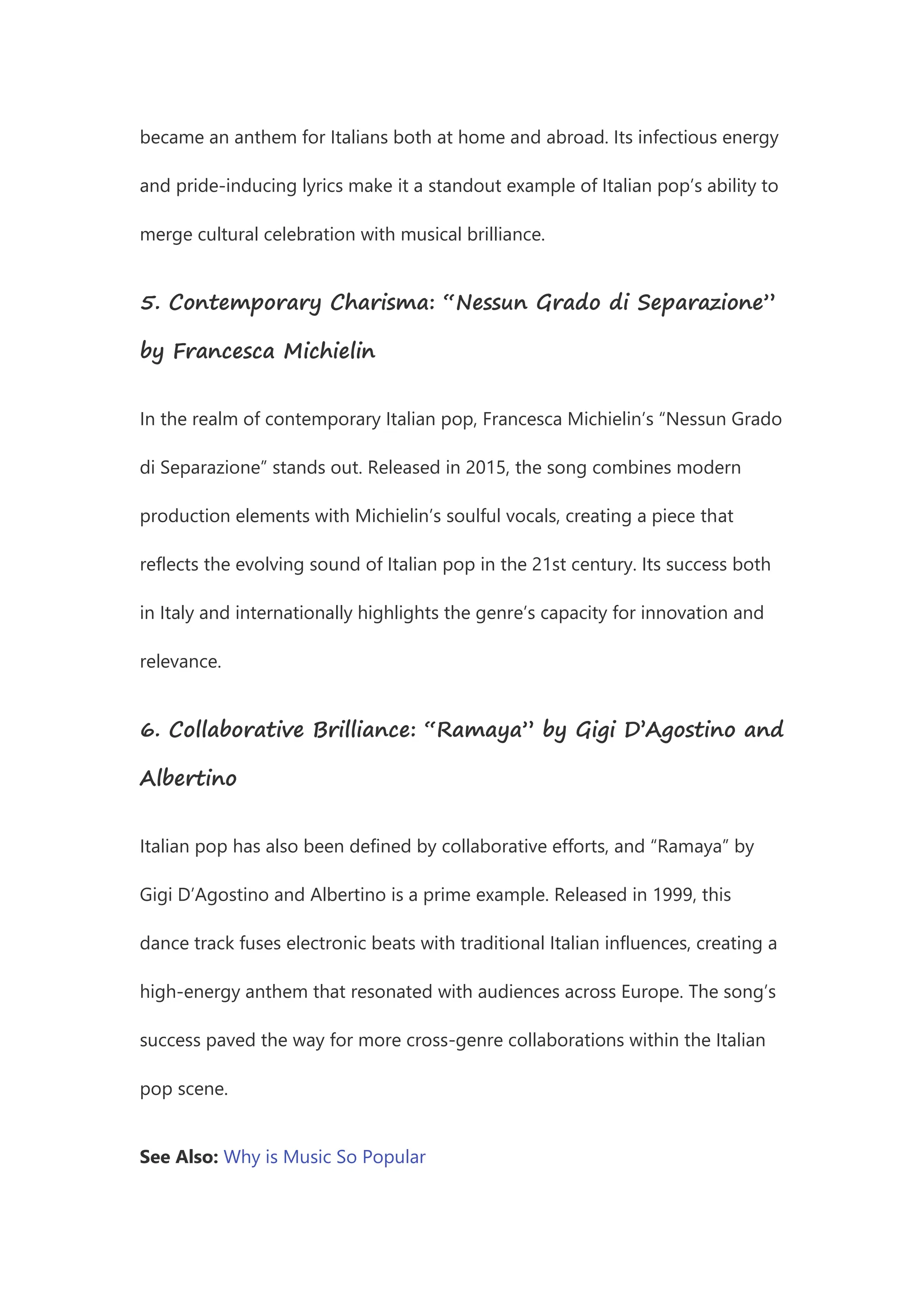 What is the Best Italian Pop Songs? A Deep Dive | DOC