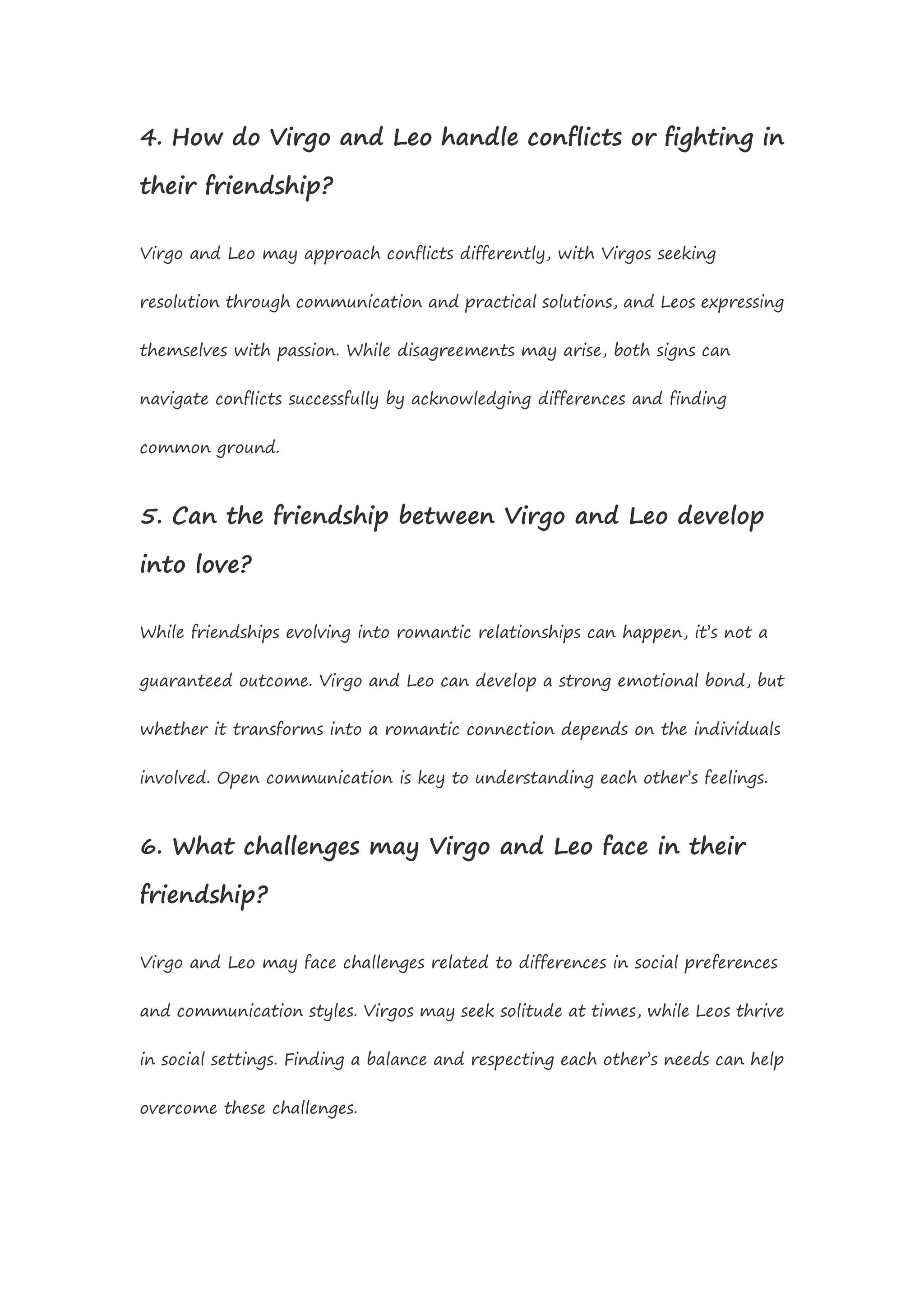 All You Need to Know About Virgo and Leo Friendship Compatibility | DOC