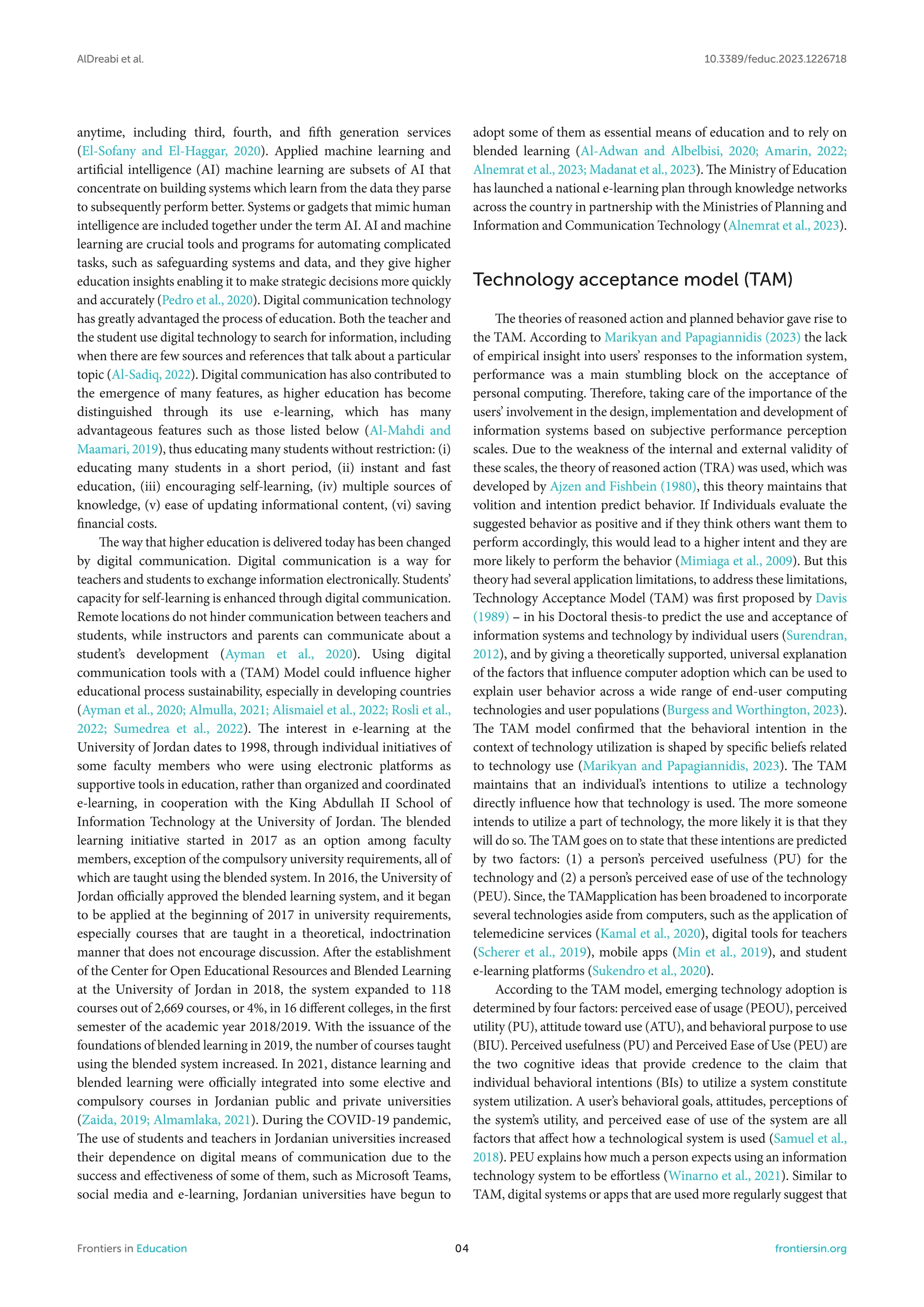Sustainable digital communication using perceived enjoyment with a technology acceptance model | PDF