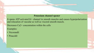 Pharmacology of Antianginal Drug, B.sc Nursing | PPTX