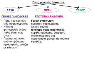 Περιγραφή συγγενή από φωτογραφία | PPT