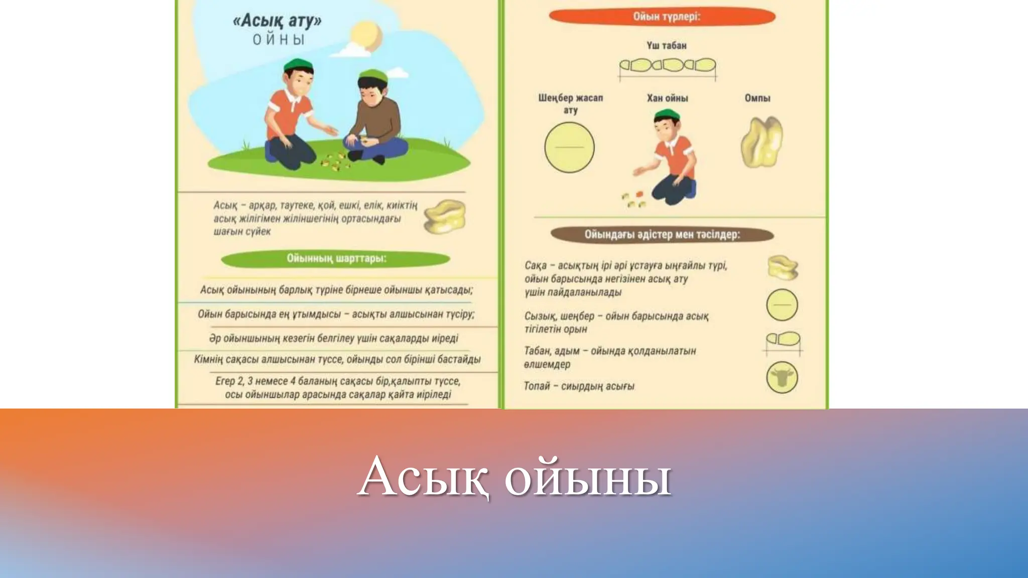 The Assyk Kazakh national game description | PPTX