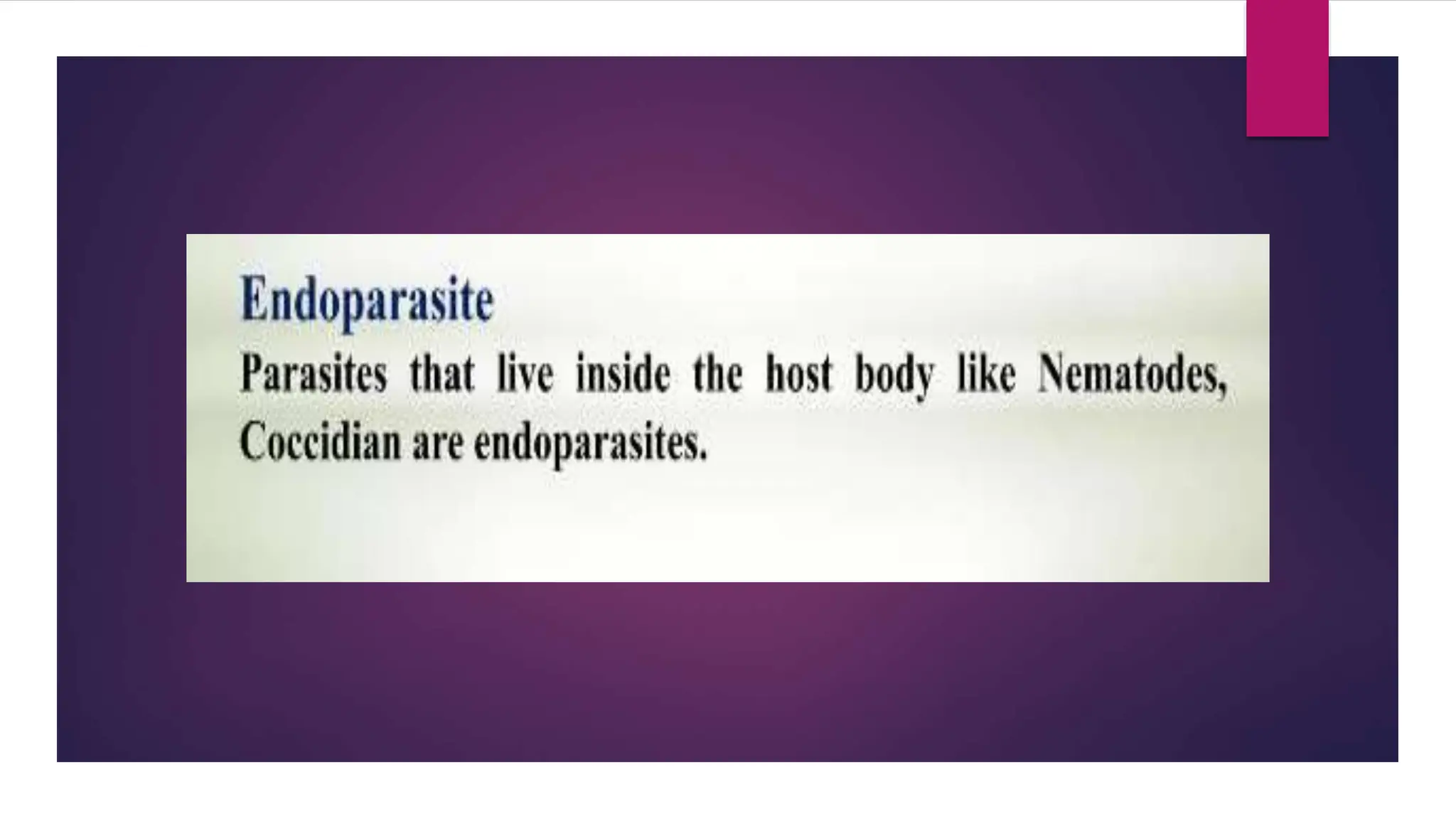 presentation on Endoparasites and Ectoparasites pptx | PPTX
