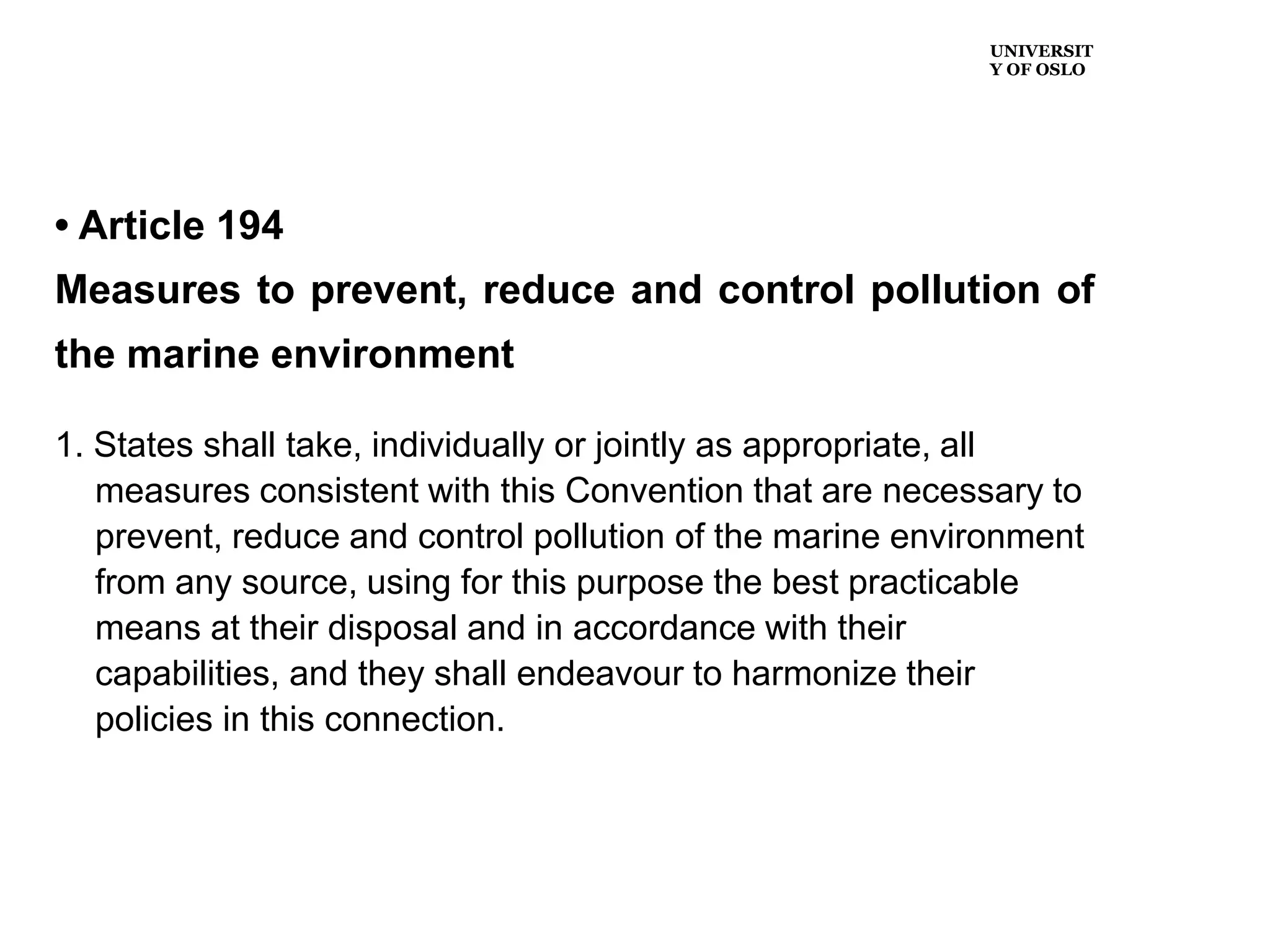 Marine Environment and Pollution Prevention | PPTX