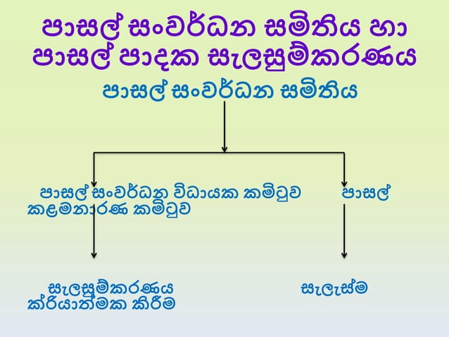 Planning Guidelines for Schools in Sinhala.pptx