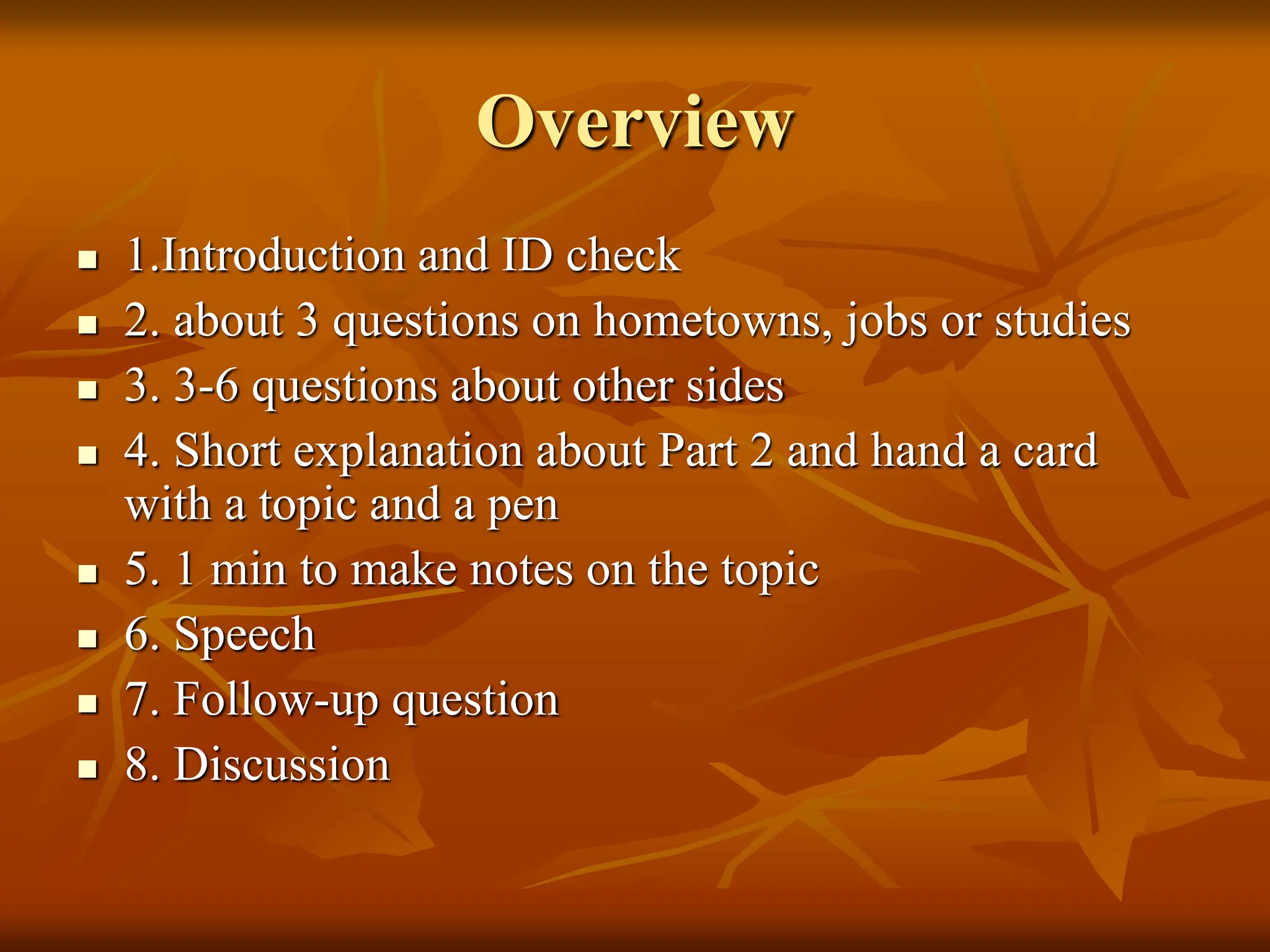 IElTS speaking ppt，with rubrics and exercises | PPT