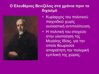Ο εθνικός διχασμός (1915-1922) α. Από την παραίτηση του Βενιζέλου έως ...