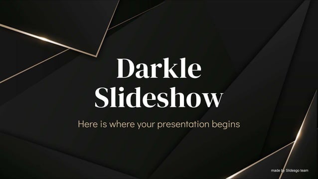 Darkle Slideshow to make presentation for everyone | PPT