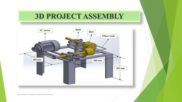 gearless power transmission using elbow mechanism | PPTX