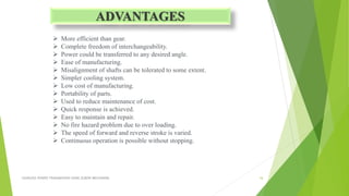 gearless power transmission using elbow mechanism | PPTX