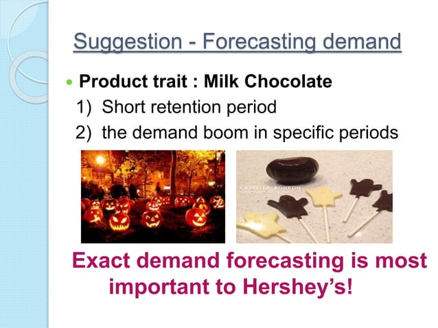 hershey chocolate problems and their solution | PPT